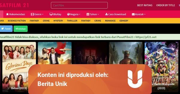 IndoXX1 dan LK21 Musnah, Kapan 6 Situs Nonton Film Bajakan Ini Diblokir? | kumparan.com